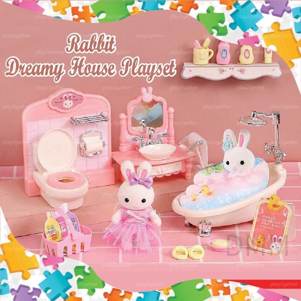 *READY STOCK* Dreamy Bay Yasini Rabbit Doll Pretend Play Home Playhouse ...