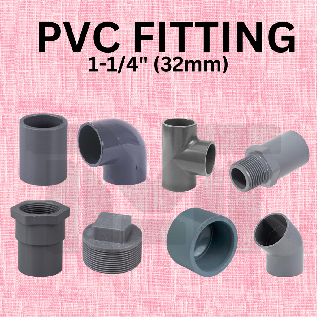BRAND NEW PVC PIPE FITTING 32MM (1-1/4") | Shopee Malaysia