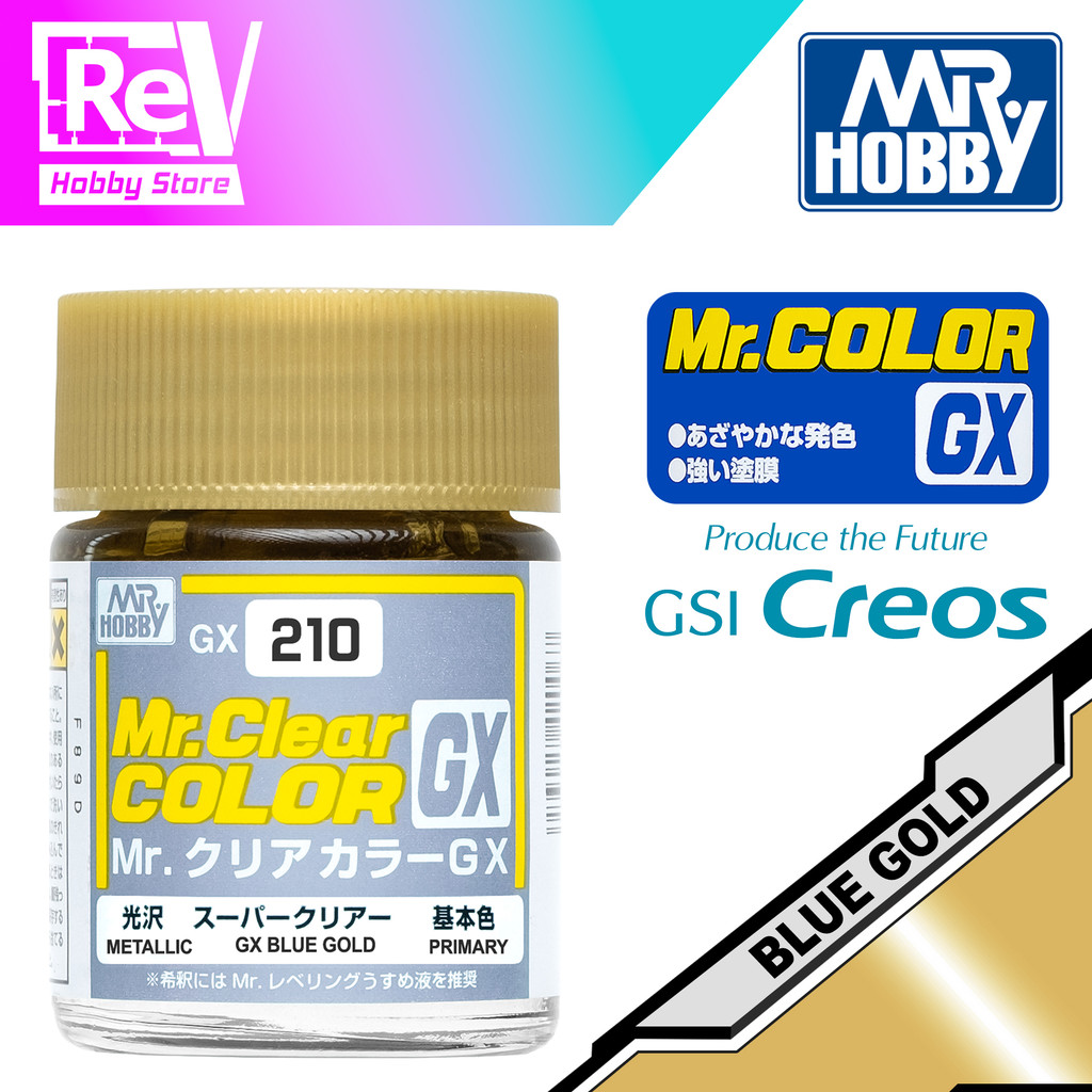 Mr COLOR GX METAL BLUE GOLD 210 CAT GUNDAM AIRBRUSH MODEL KIT MG HG ...