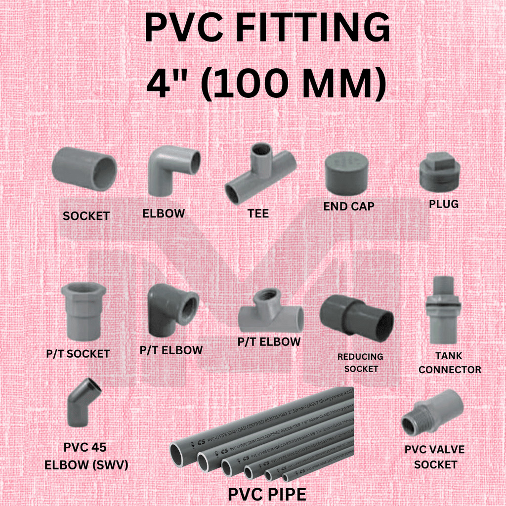 BRAND NEW PVC PIPE FITTING 100MM (4") | Shopee Malaysia