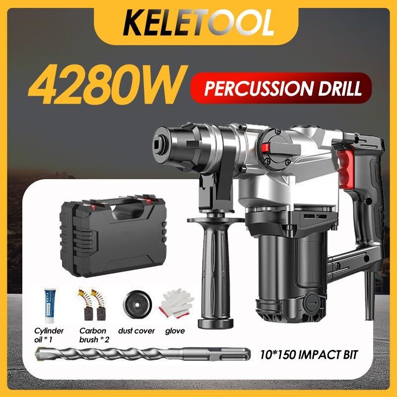 KELETOOL 4280W Electric Hammer Rotary Hacker For Wall Demolition And ...