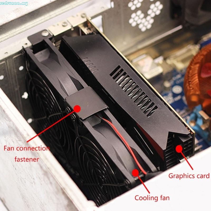 redsunaa Stable Connection Cooling Fan PCI Slot Bracket for Extended ...