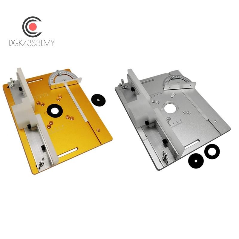 Router Table Insert Plate W/Miter Gauge for Woodworking Benches Table ...