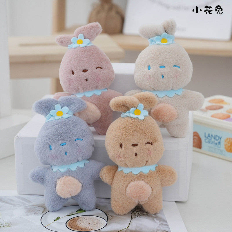 2024 New Product Little Flower Rabbit Plush Toy Pendant Cute Cute New ...