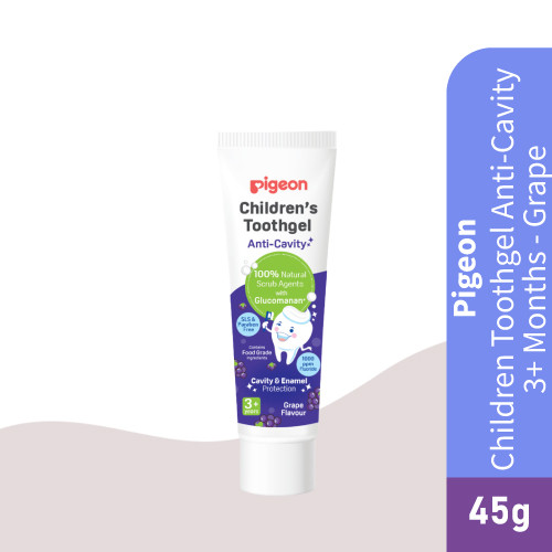 PIGEON Grape -Flavored Children's Anti-Cavity Toothgel 45g – Pigeon ...