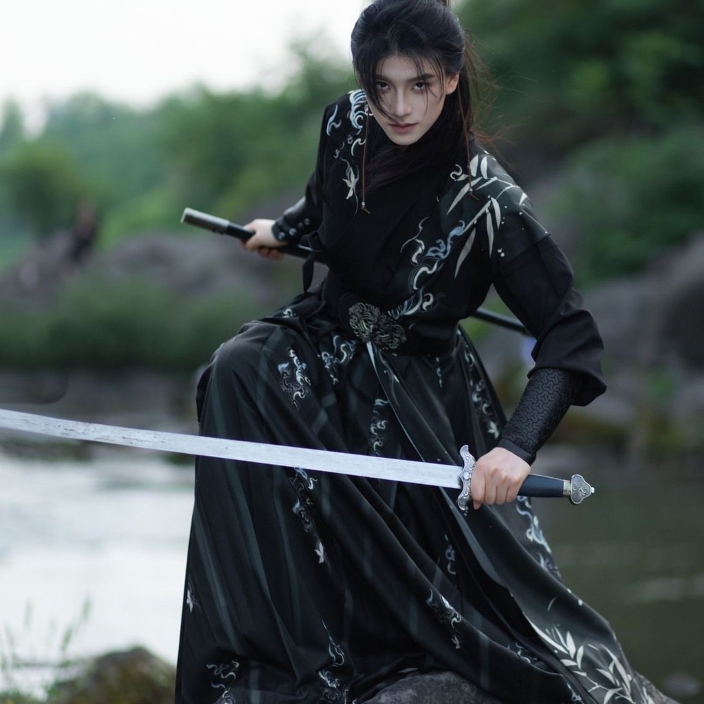 Hanfu Full Set Male Ancient Costume Martial Arts Student Daily Knight ...