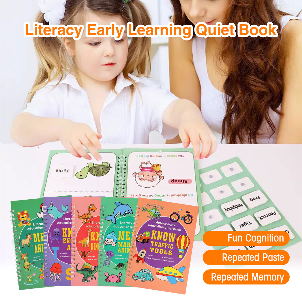 Busy Book Interactive Quiet Early Education Book Preschool Learning ...