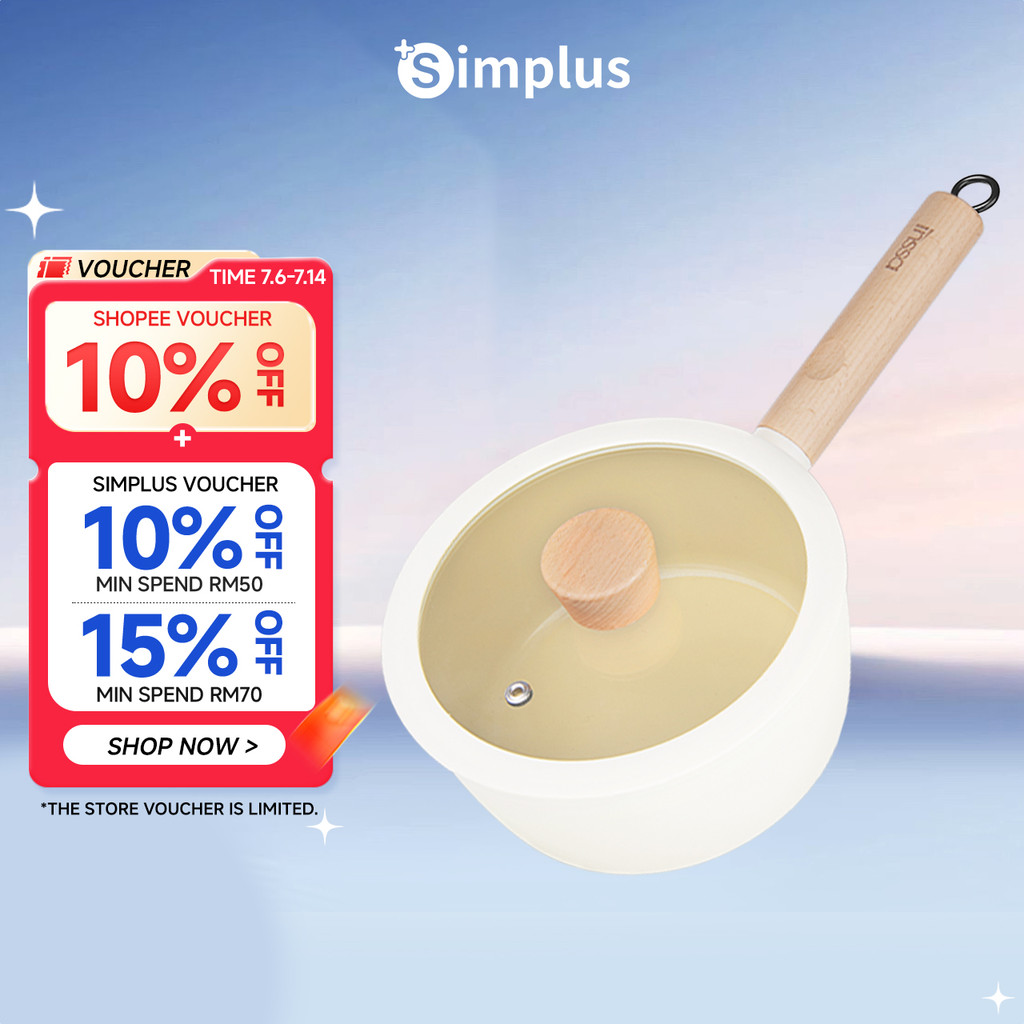 Simplus Cookware Ceramic Non Stick Coating Saucepan (18cm) GUOJ021 | Shopee Malaysia