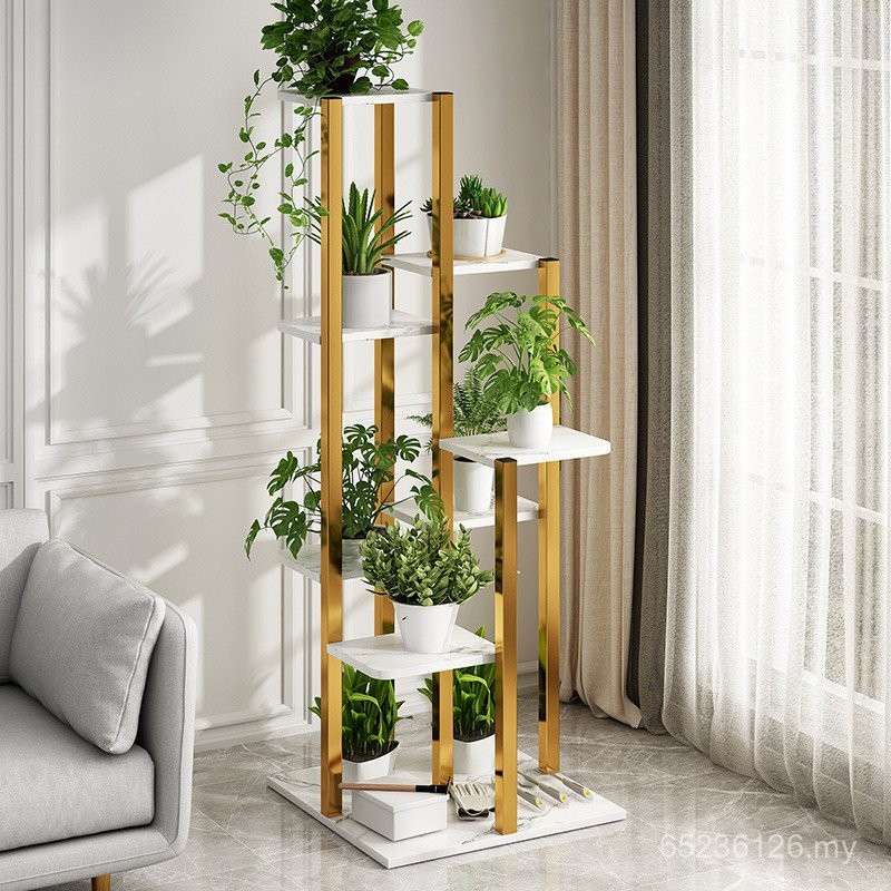 Stand Bunga Mewah Ringan Ruang Tamu Hiasan Dalaman Stand Balkoni Rak ...