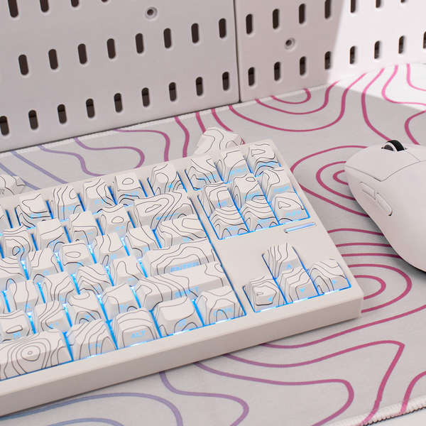 keyboard wireless mechanical keyboard wireless Black/White Side ...