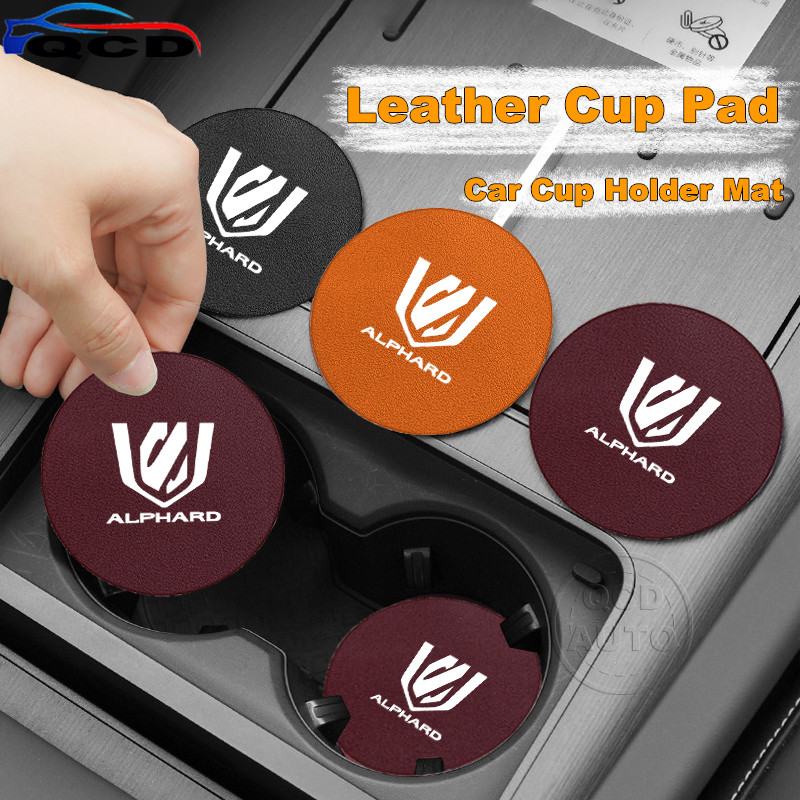 Toyota Alphard Fiber Leather Car Cup Holder Pad Noise-Reduction Cup Mat ...