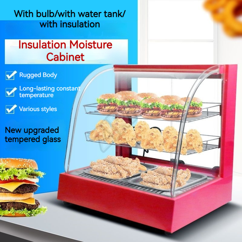 Commercial Food Warmer Display Pemanas Makanan Warmer Showcase Food ...