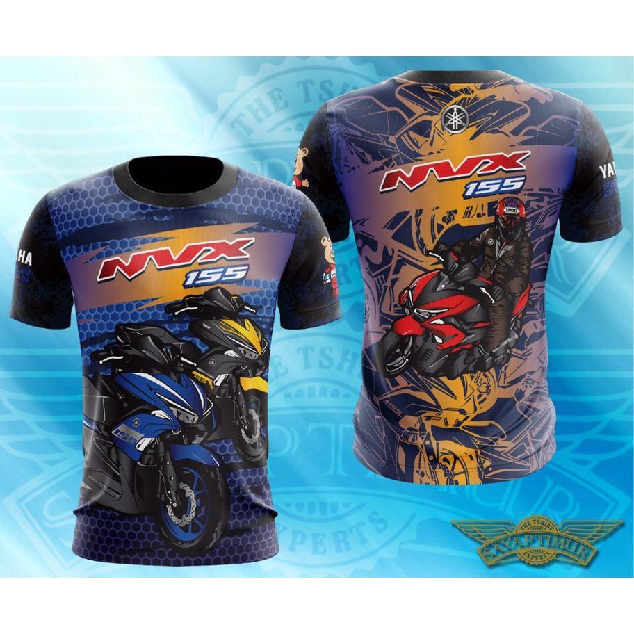 Motorcycle Yamaha nvx T-shirt, holmium Baju motor sublimation41 and nvx ...