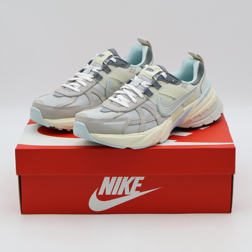 FZ3596-072 Nike V2K Run Light Bone Light Iron Ore Smoke Grey Metallic ...