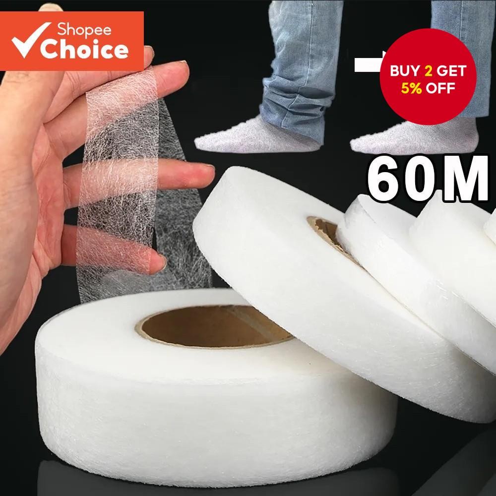 60M Double-sided hot melt adhesive mesh film lining strip Double-sided ...