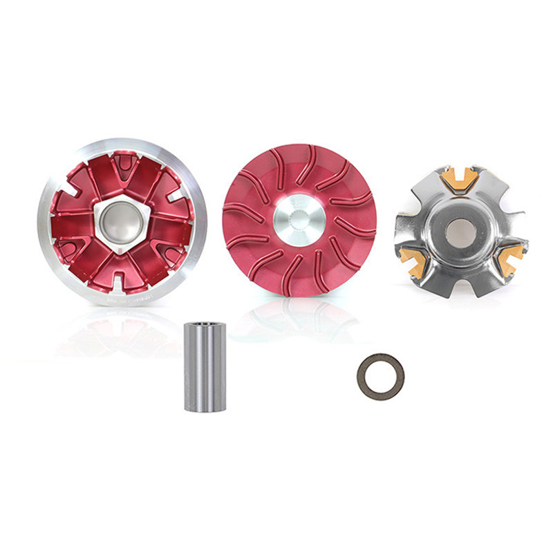 FRONT CVT PULLEY + AL FAN N-20 BERRY RED NCY RACING DRIVE FACE ASSY SYM ...