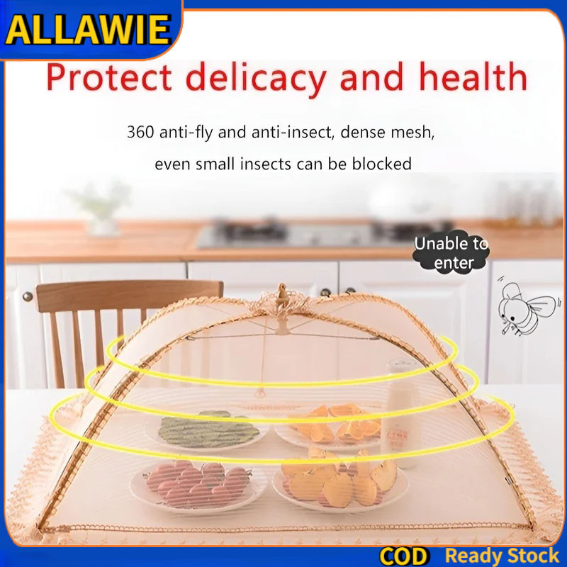 Foldable Breathable Food Cover Retro Food Cover Umbrella Mesh Lace ...