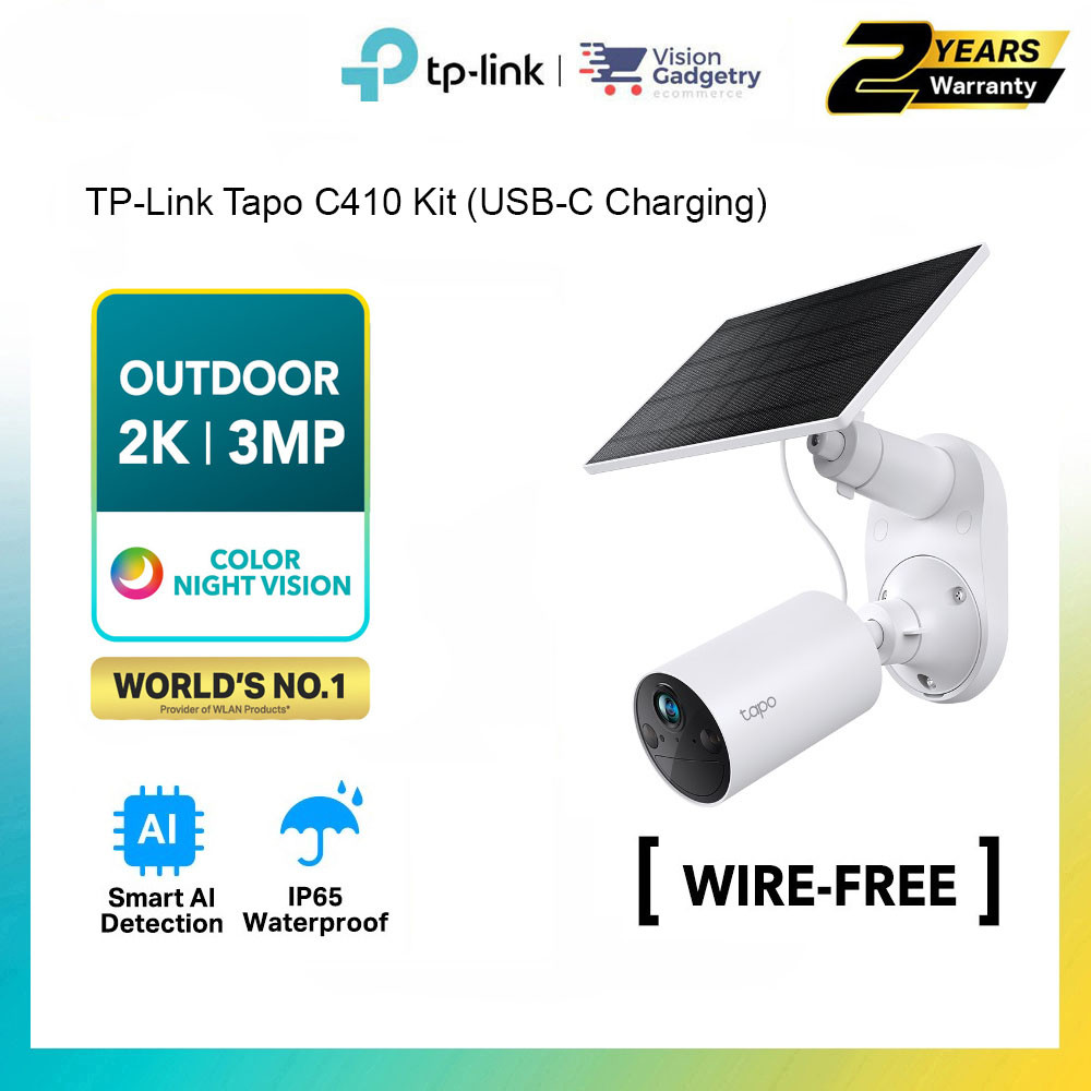 TP-Link Tapo C410 Kit TC82 Kit A201 Solar-Powered Security Camera Kit ...