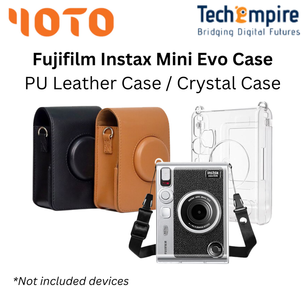 FOTO for Fujifilm Instax Mini EVO PU Leather Case Crystal Case Camera ...