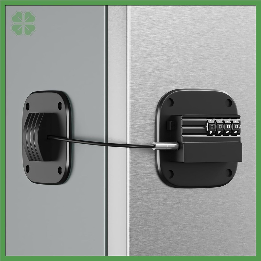 Fridge Lock with Combination, No Key Required, Upgrade Refrigerator ...