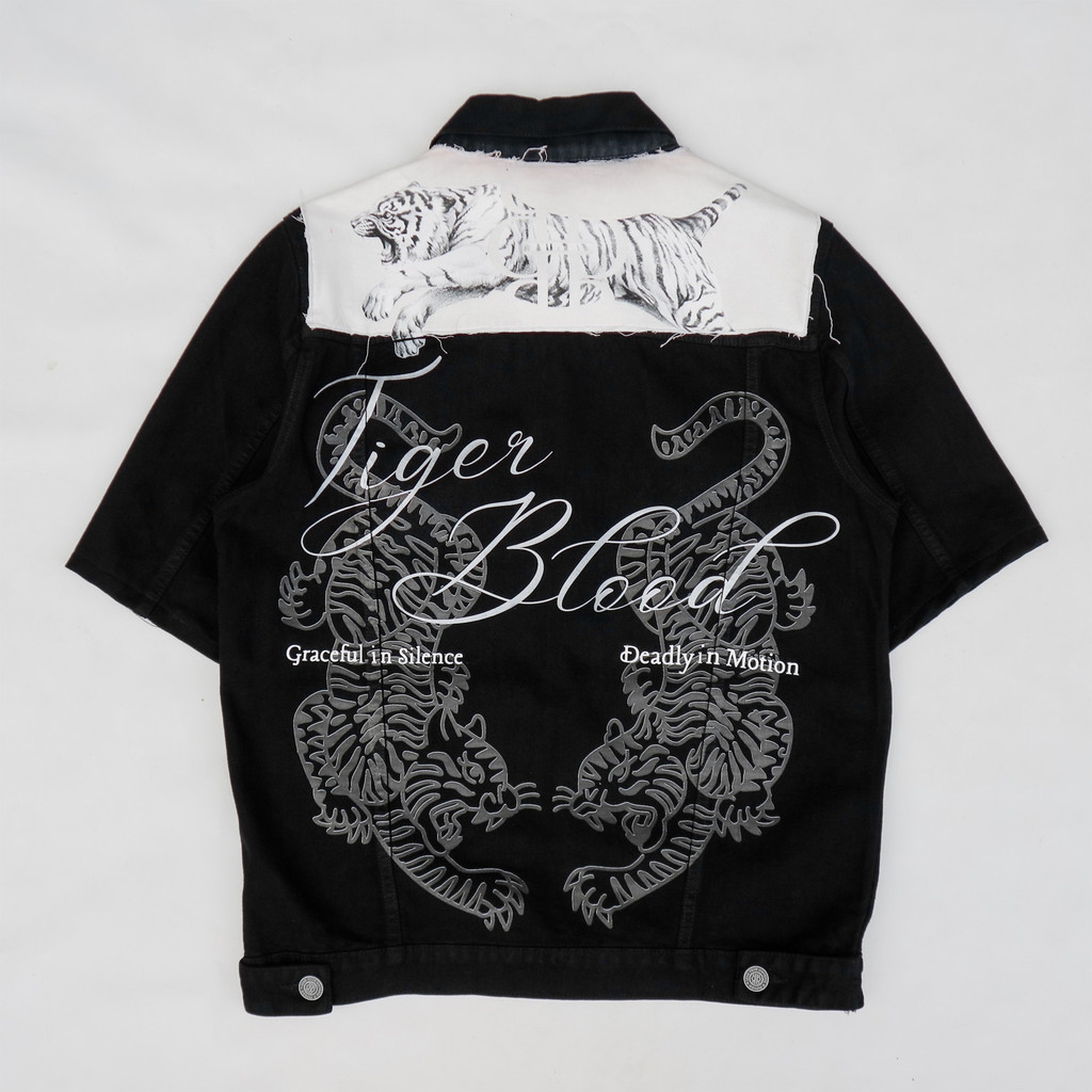 PAPAGO - JEANS JACKET - MEN'S DENIM JACKET - TIGER BLOOD | Shopee Malaysia