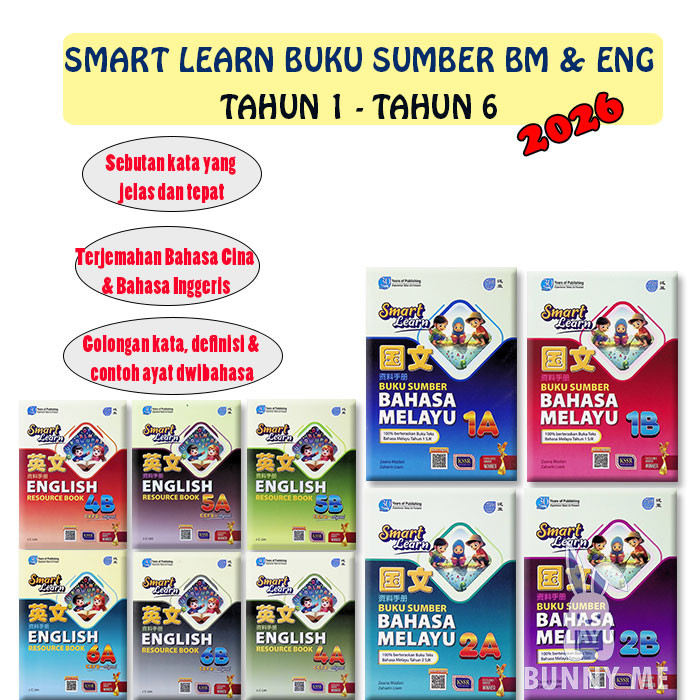 [BUNNY] (2026 Buku Rujukan) Pan Asia: Smart Learn Buku Sumber SJKC KSSR BM & English | 100% ...