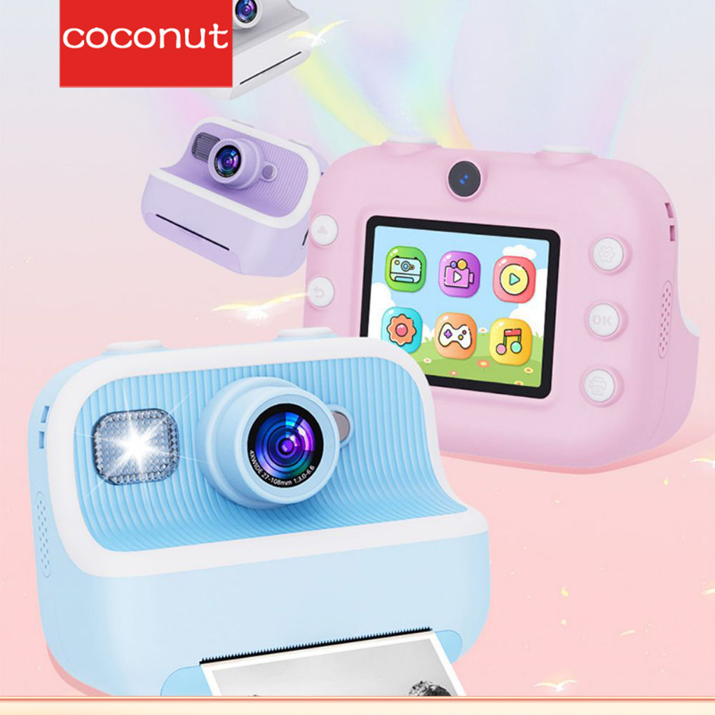 Instant Print Cam For Kids Dual Lens 1080P HD Video 4. 1500mAh ...