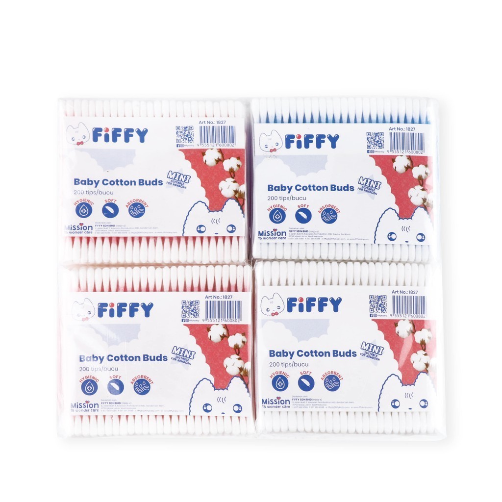 FIFFY MULTIPURPOSE MINI COTTON BUD (100 PCS) | Shopee Malaysia