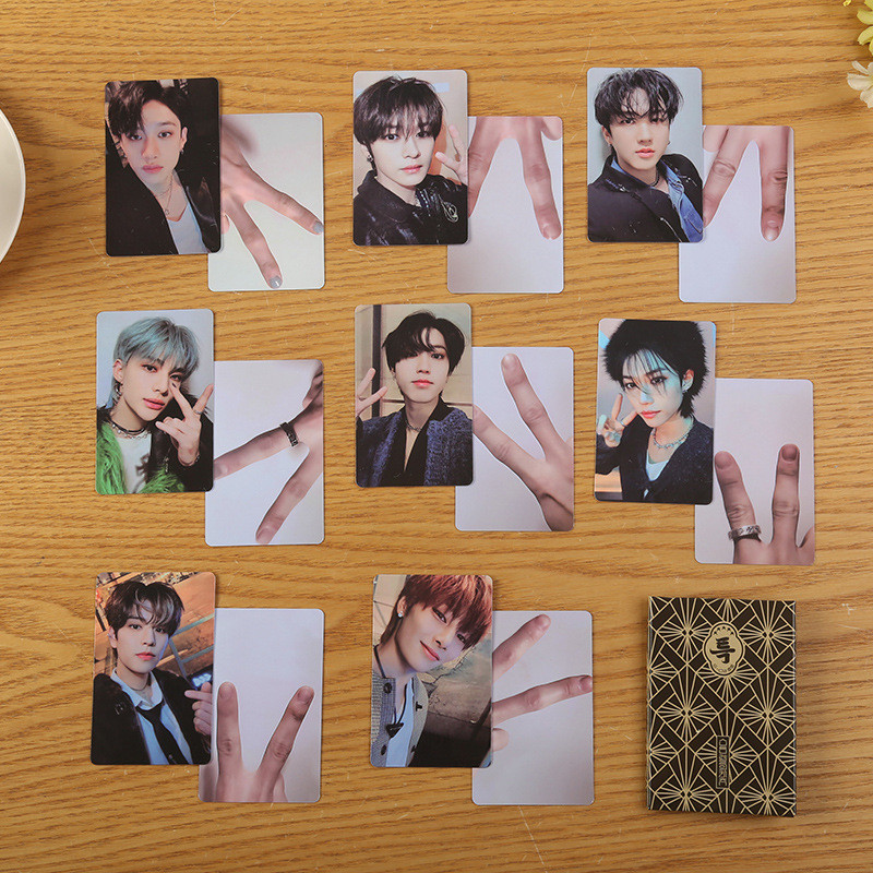 8-11pcs STRAY KIDS Holographic Laser Lomo Cards 5-STAR Album MAXIDENT ...