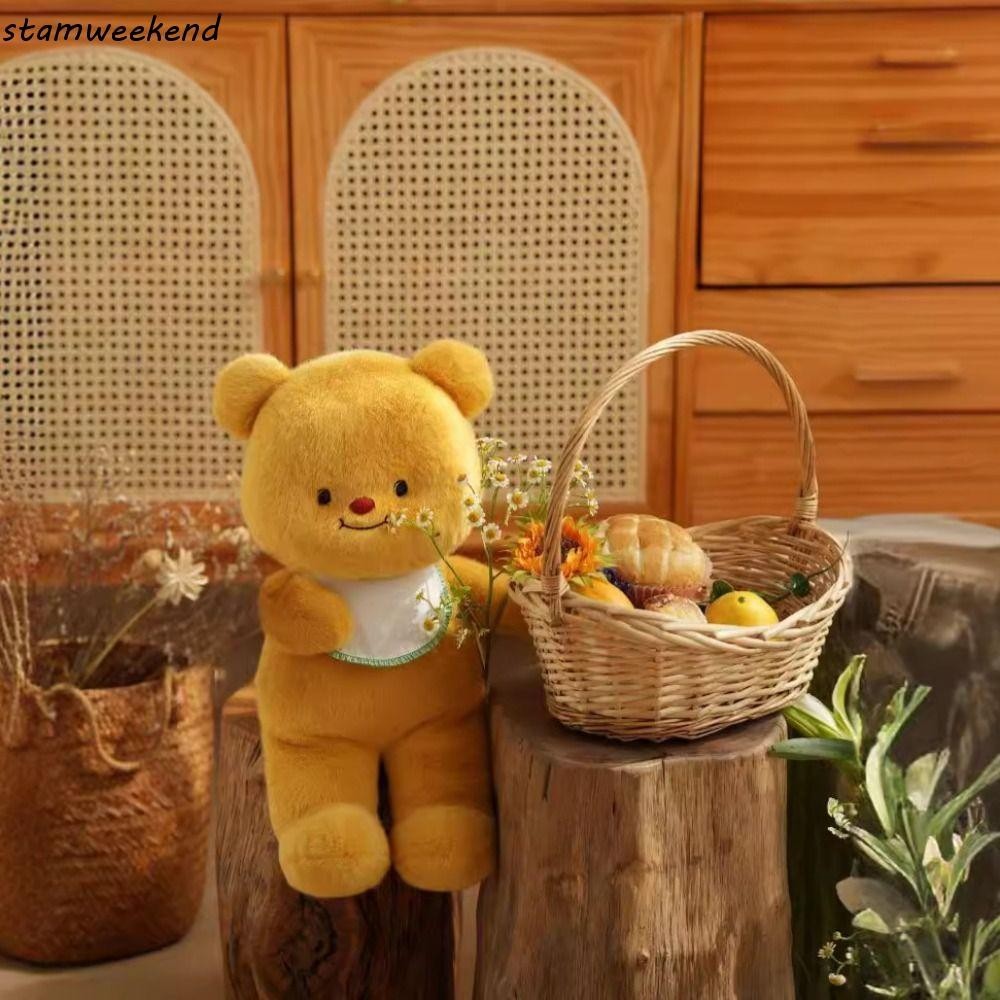 STAMWEEKEND Butter Bear Plush Toy, Butter Bear PP Cotton Animal Teddy ...