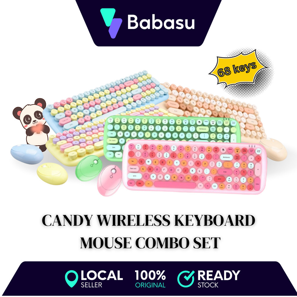 MOFII Candy / Candy Mixed Wireless Keyboard Set Typo PC Laptop Office ...