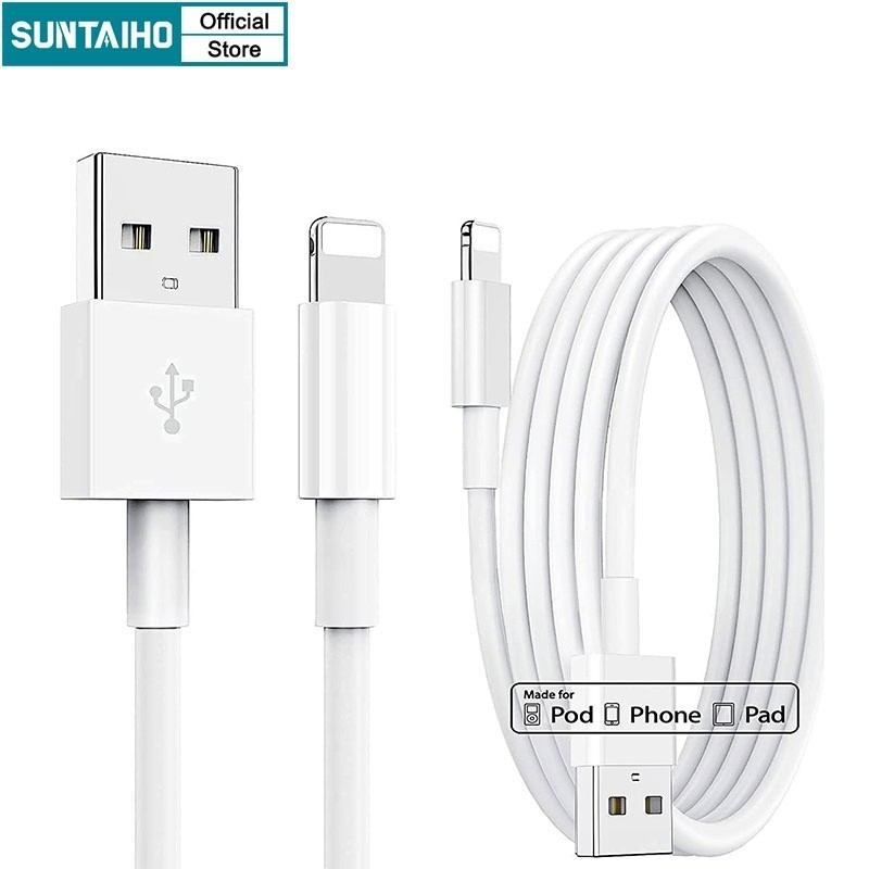Suntai 2.4A USB IP charging cable 1m 2m fast charge data cable original ...