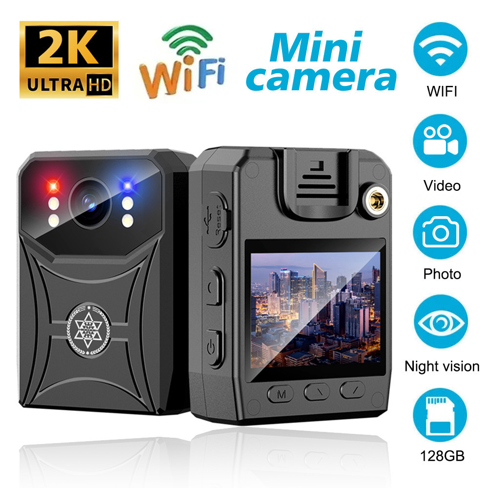 2K Mini Camera Law Enforcement Recorder WIFI Camera With High ...