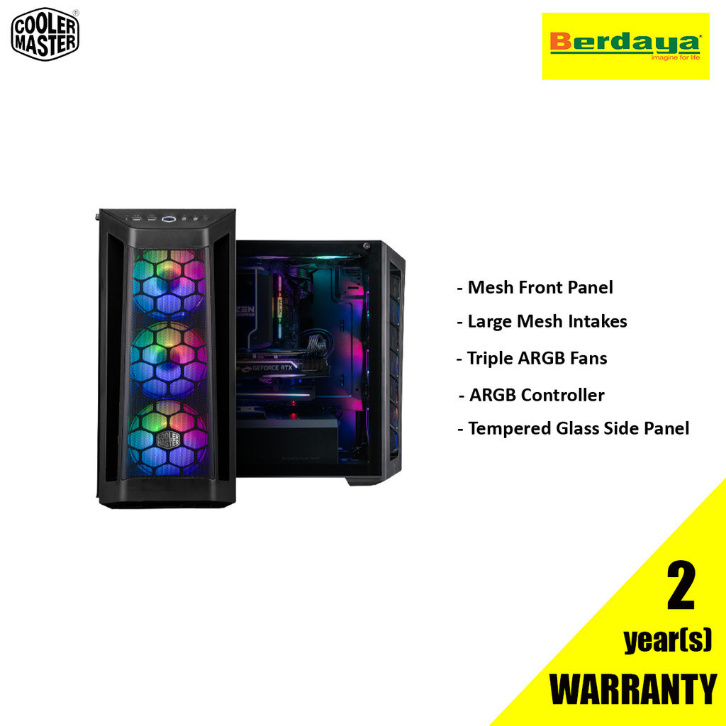 COOLER MASTER MASTERBOX MB511 ARGB E-ATX GAMING CASING | Shopee Malaysia