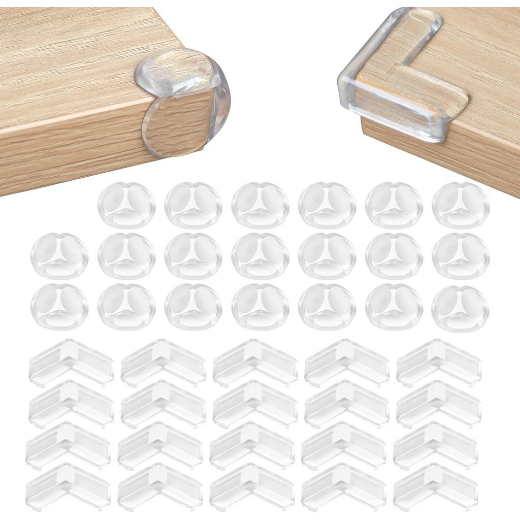 40 Pack Corner Protector Baby, 2 Shapes Baby Proof Corners and Edges ...