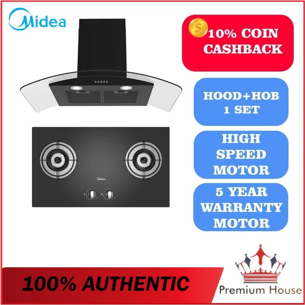[READY STOCK] Midea MCH-90MV1 / MCH-90V71 Curve Designer Cooker Hood ...