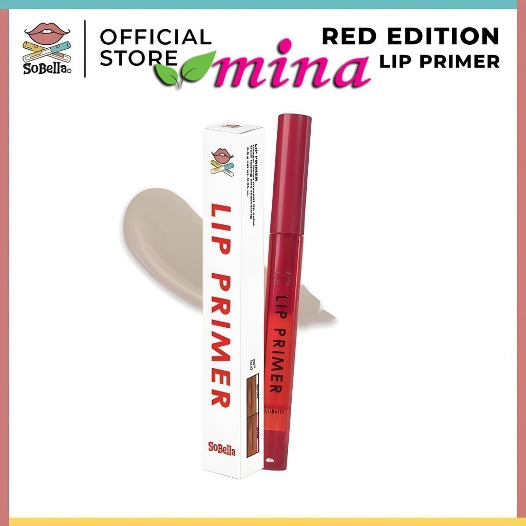 SOBELLA Lip Primer Red Edition 0.5gm Ori HQ Lip balm Edisi Merah ...