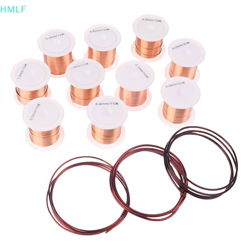 【HM】 1M/10M/15M/20M/50M Enameled Copper Wire 0.1-3.0MM Enameled Wire ...