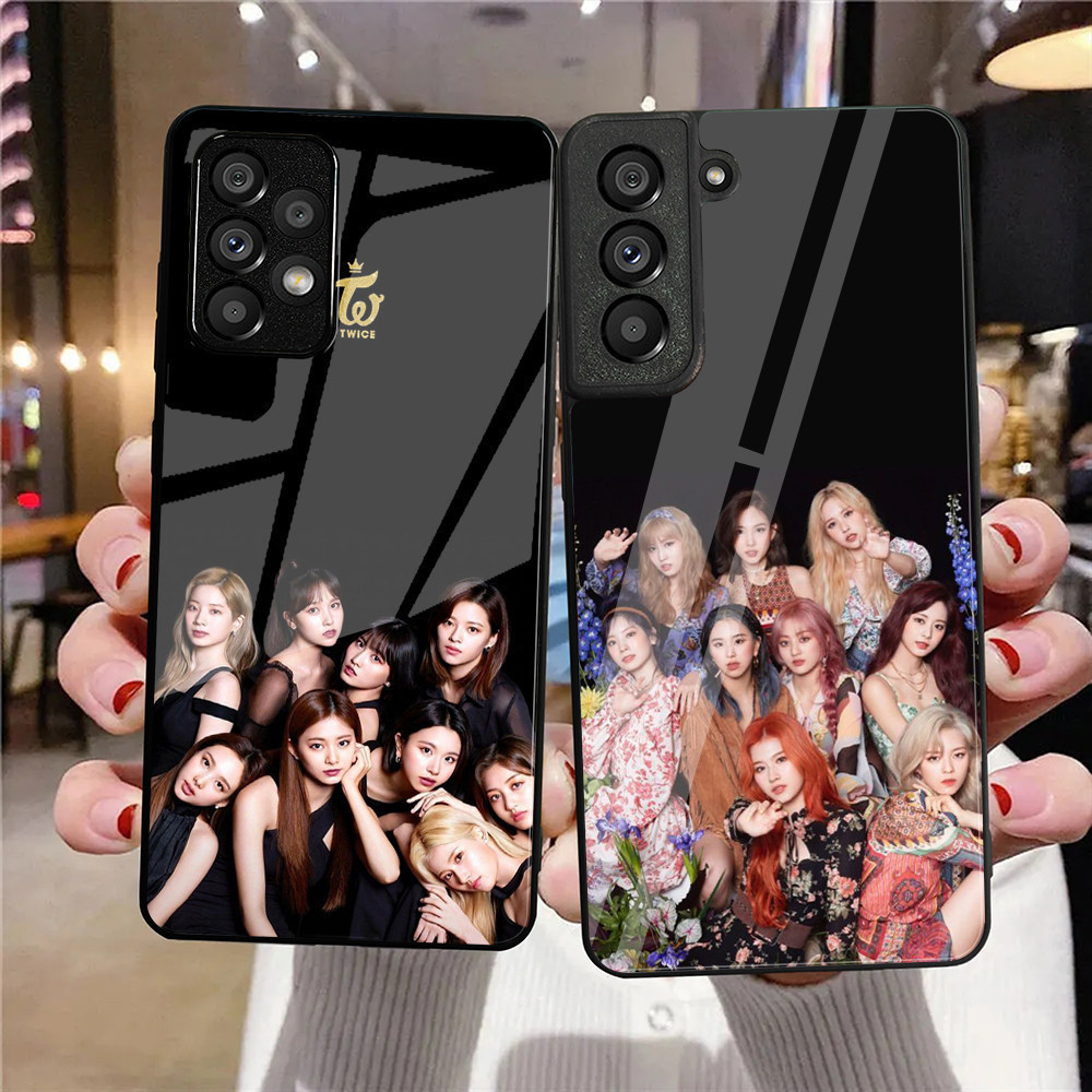 Twice Kpop Tempered Glass Phone Case For Samsung Galaxy A11 A14 A20 A30 ...