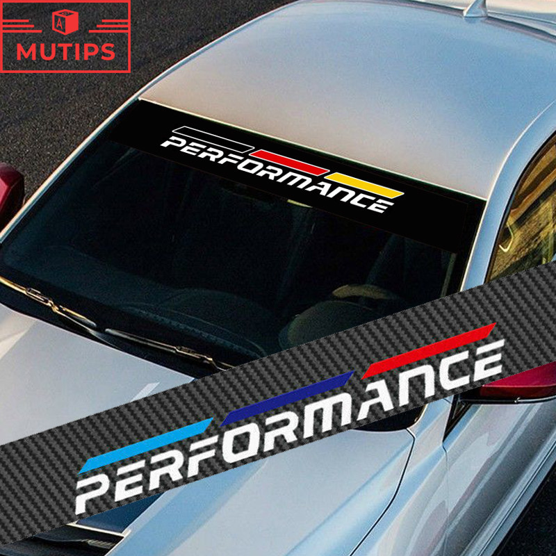 BMW Performance Car Mirror Sticker Auto Windshield Sticker Windscreen ...