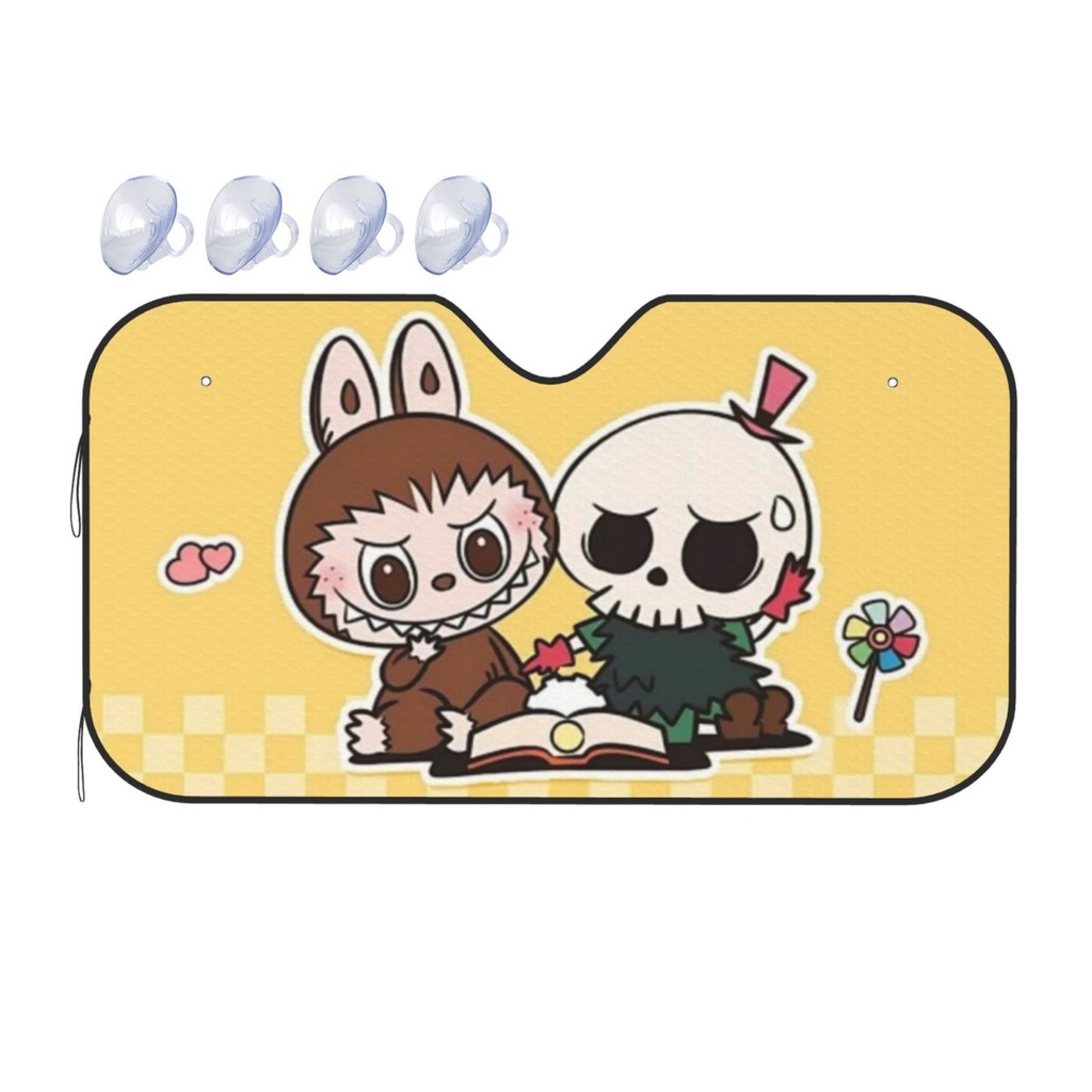 POPMART Labubu POPMART Labubu Print Sun Shade for Cars, Trucks, SUV ...