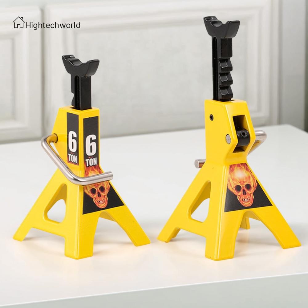 2 Pcs Toy Simulation Metal 6T Jack Repair Stand Height Adjustable 6T ...
