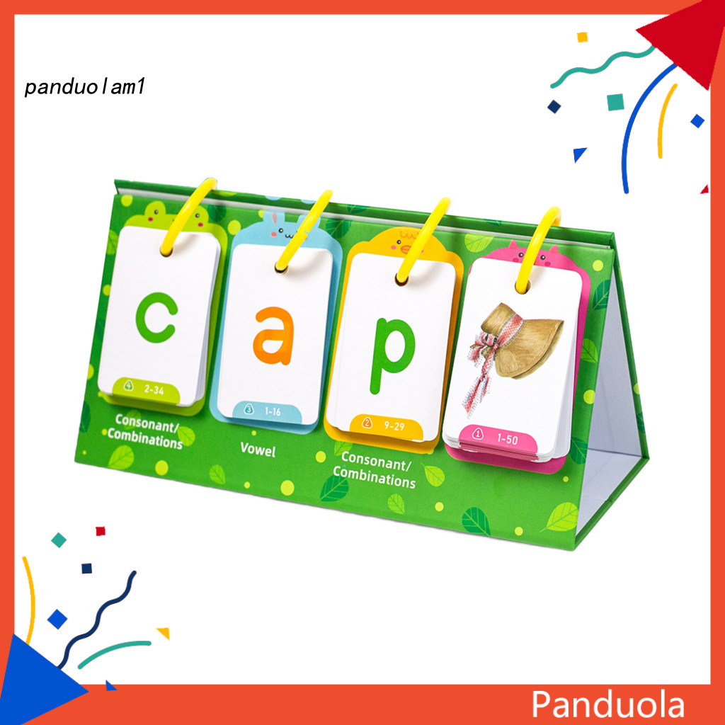 PANDU Cartoon Alphabet Cards Alphabet Learning Cards 129pcs Visual ...