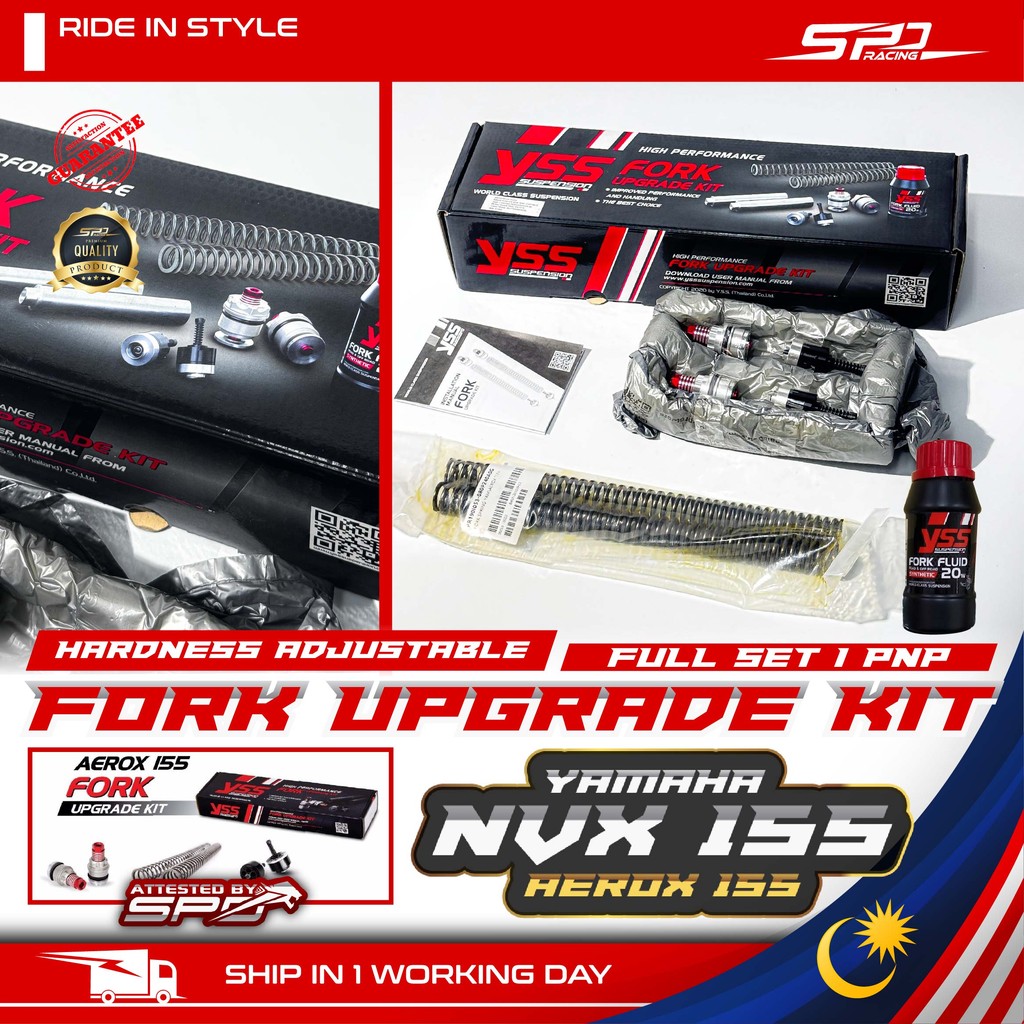 NVX Fork Upgrade Kit Set I Hardness Adjustable I High Performance I ...