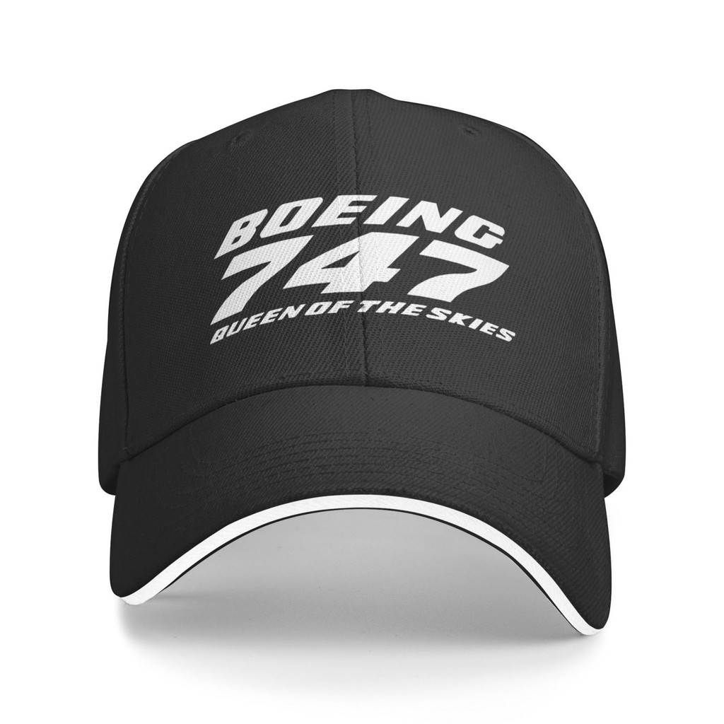 Fashion 100% Cotton Baseball cap Boeing 747 Queen Of The Skies | Shopee ...