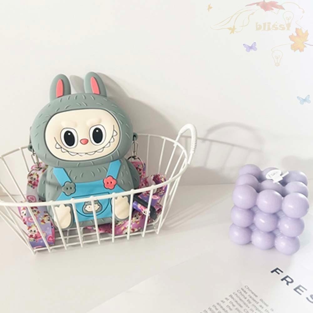 BLISS Labubu Shoulder Bag, Cartoon Silica Gel Labubu Crossboday Bag ...