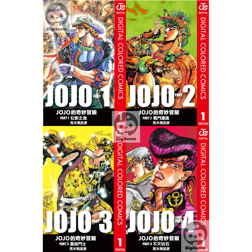 JOJO 的奇妙冒险 合集套装 (全彩版) (电子版 日漫) 1到8部 共131卷 荒木飞吕彦 作品 | Shopee Malaysia