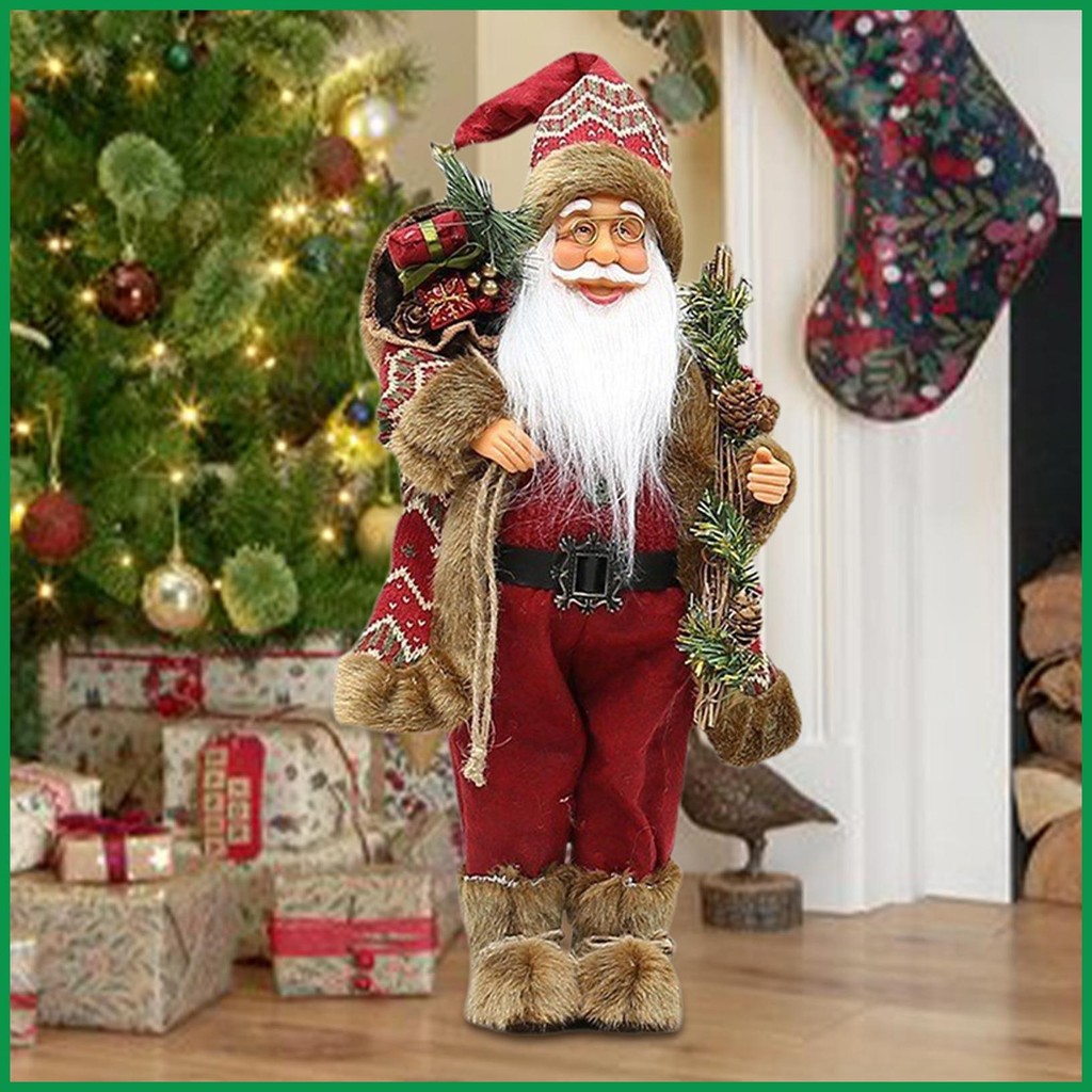 Santa Claus Action Figures 18 Inch Standing Santa Claus Christmas ...