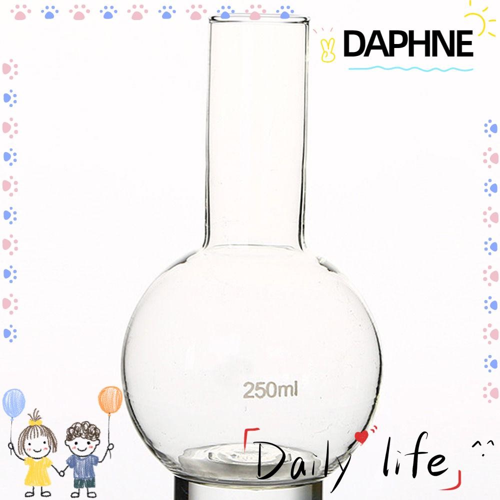 DAPHNE-HOME Glass Bottle, Borosilicate Vol.250ml Boiling Flasks, Flat ...