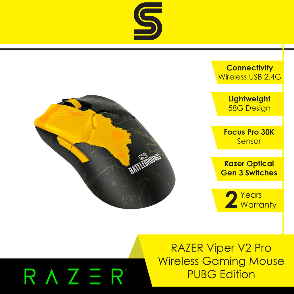 RAZER Viper V2 Pro HyperSpeed Wireless Gaming Mouse - Black | Shopee ...